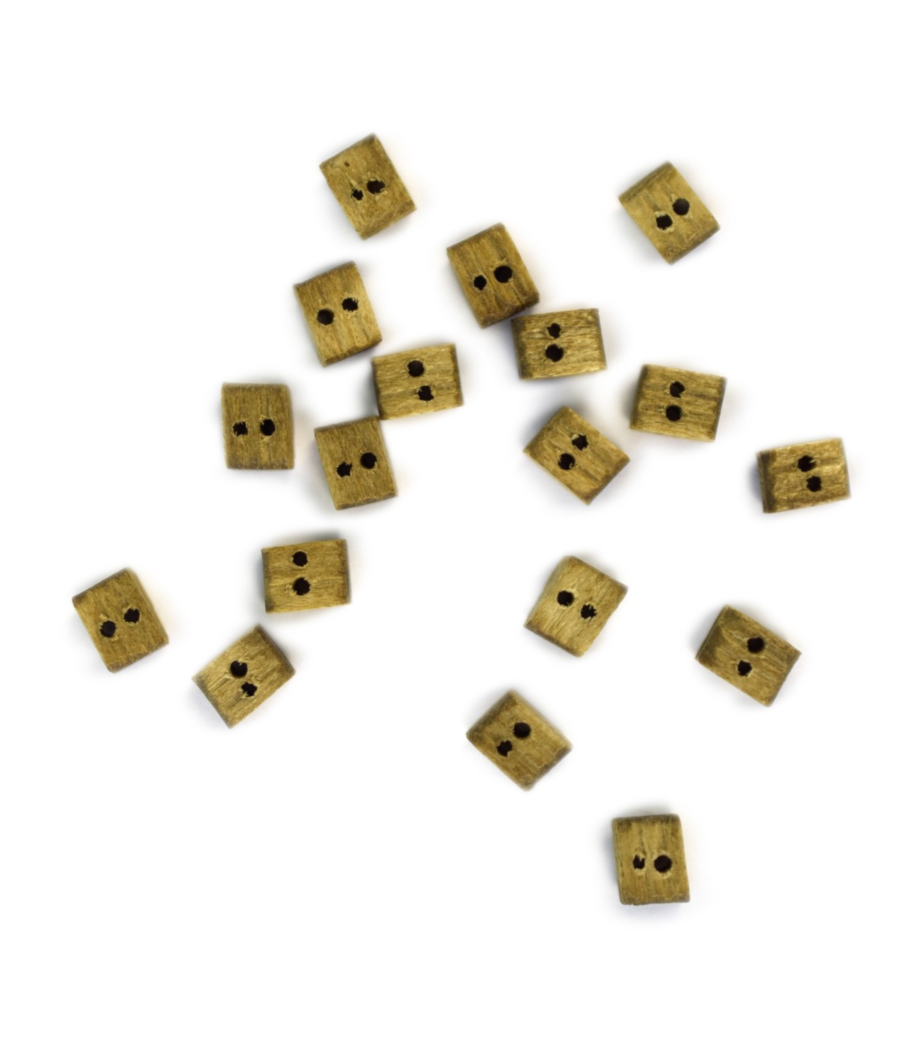 Dvojitý blok z ořechového dřeva 3 mm (18 kusů) pro modely lodí