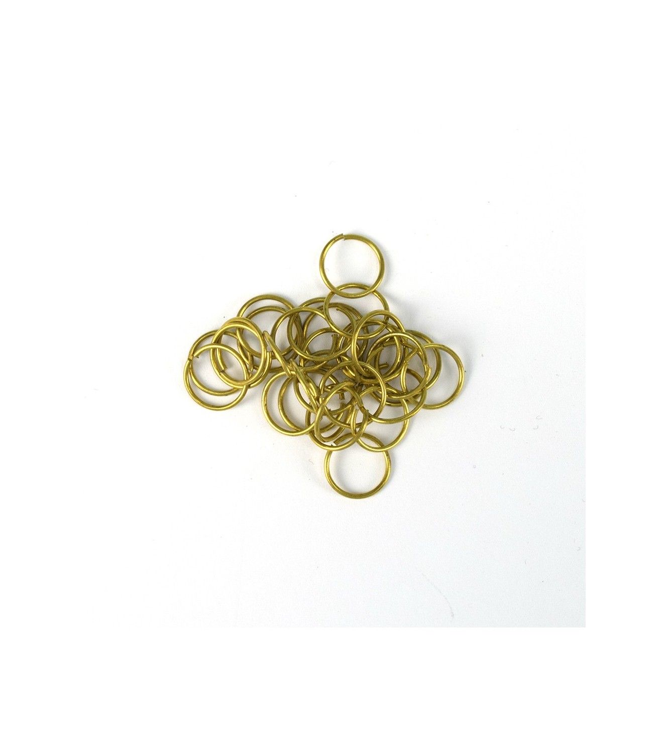 Messing ring diam. 10 mm (30 st.). Voor modelschepen