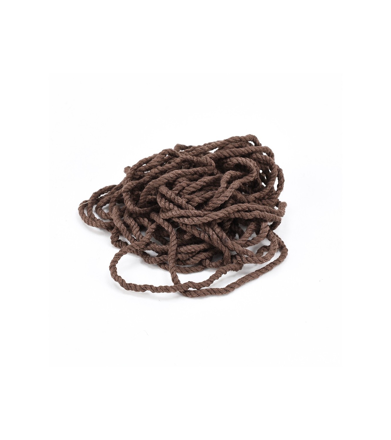 Cotton Thread: Brown Diameter 2 mm and Length 5 meters