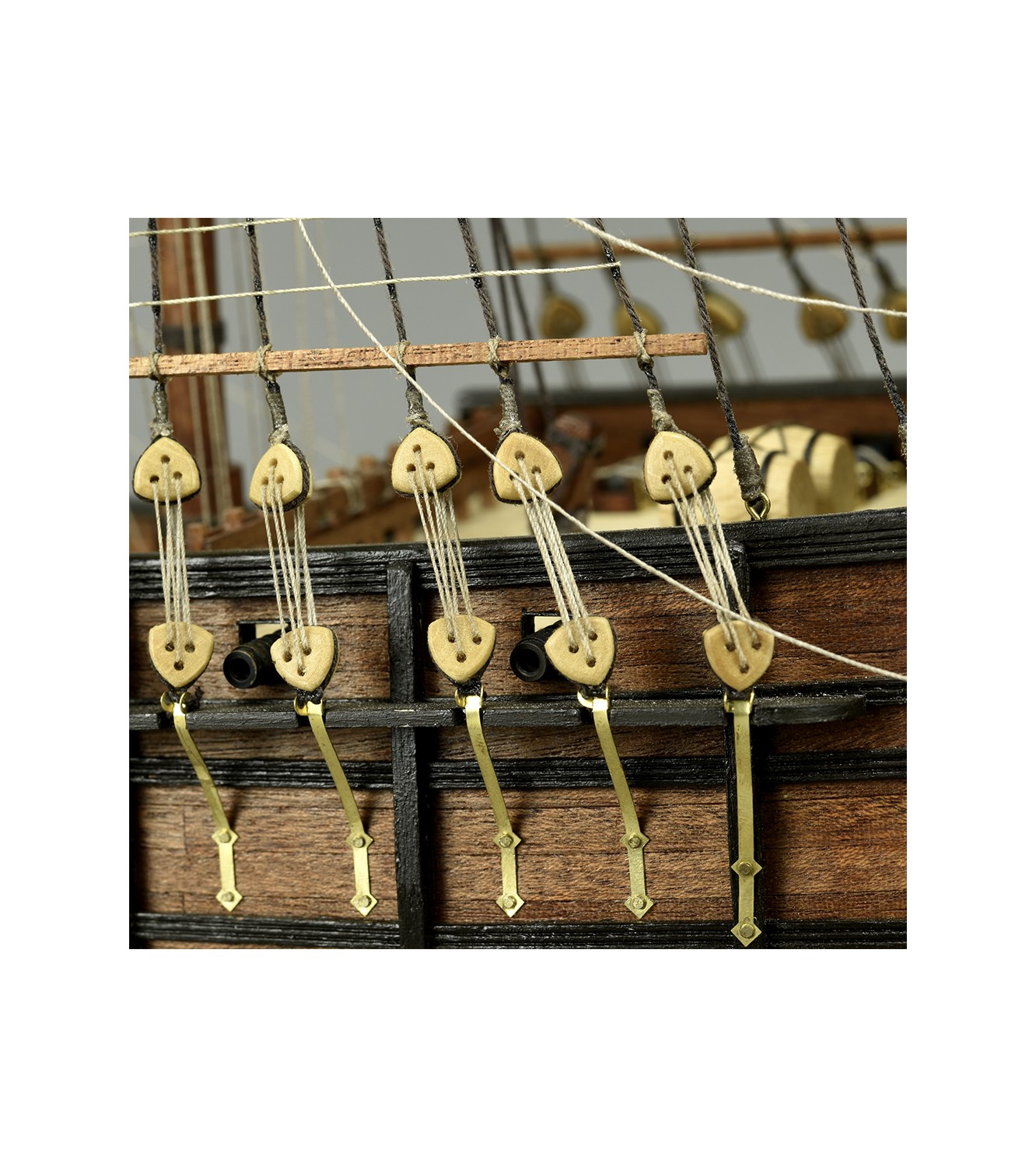 Triangular Deadeye in BoxWood Dia. 5 mm (8 Units): Modeling