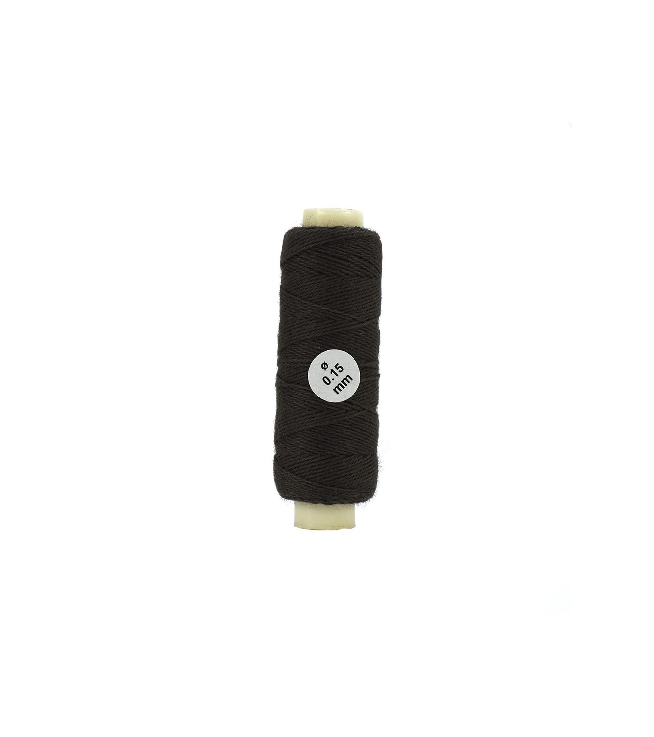 Cotton Thread: Brown Diameter 0.15 mm and Length 40 meters
