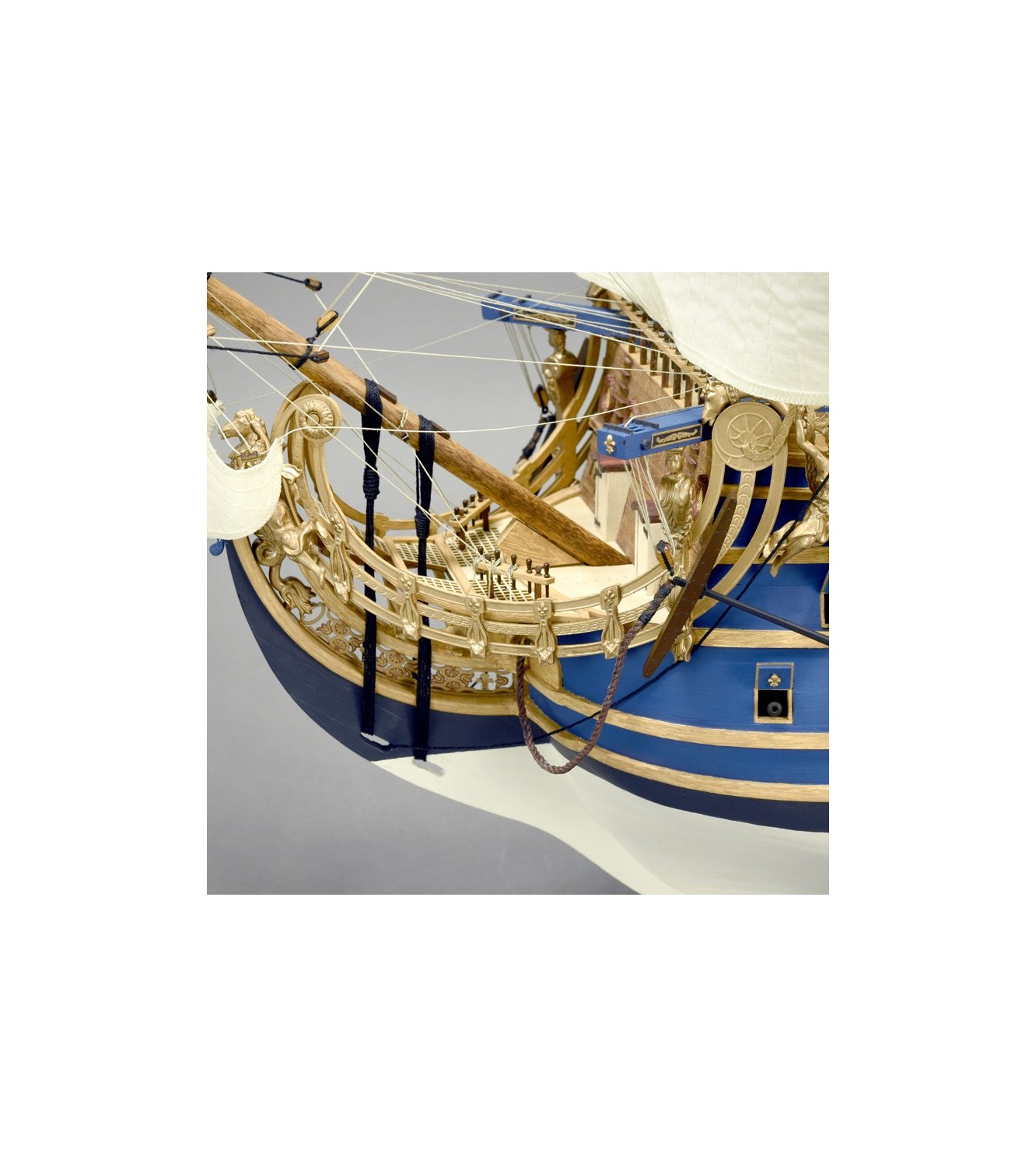 Wooden Model Ship Kit Soleil Royal 1:72. French Gun Vessel