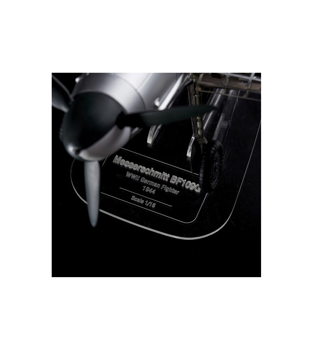 Duits jachtvliegtuig Messerschmitt BF109G Model Metaal