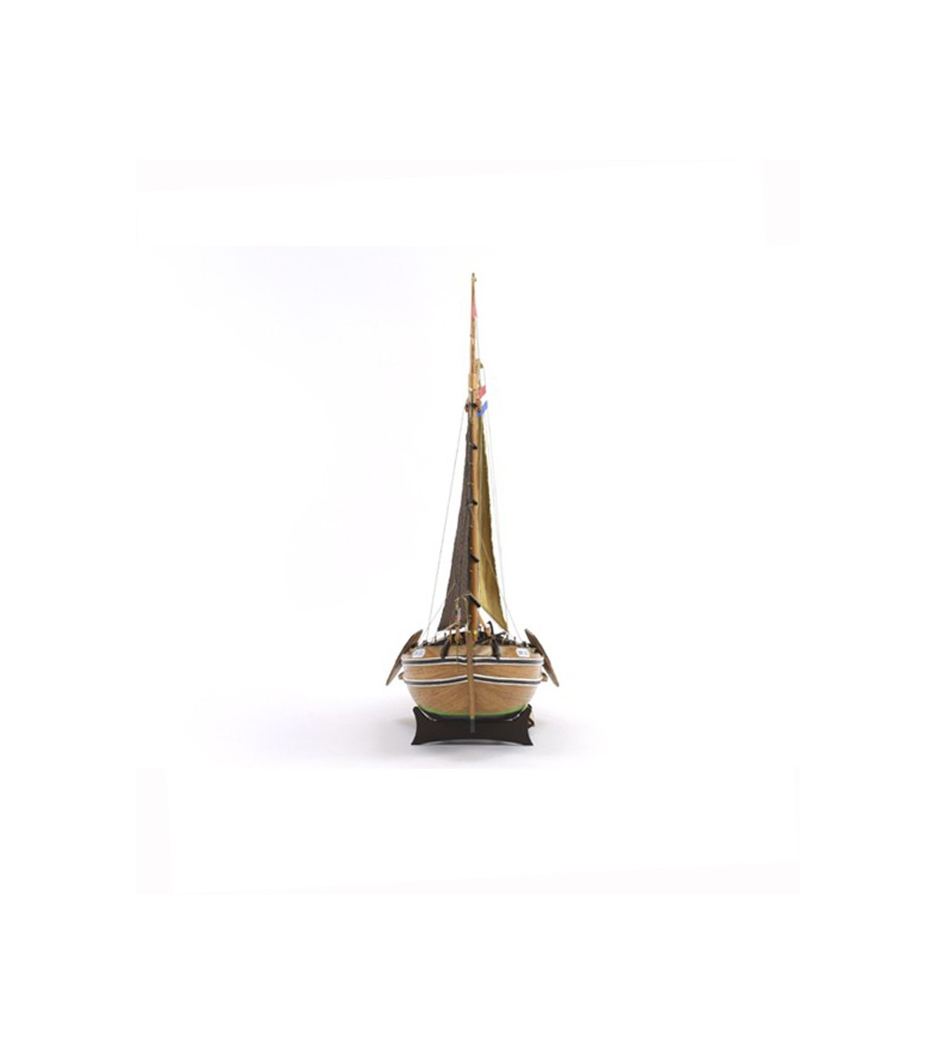 Wooden Fishing Boat Model Dutch Botter at 1:35. Fishing Boat