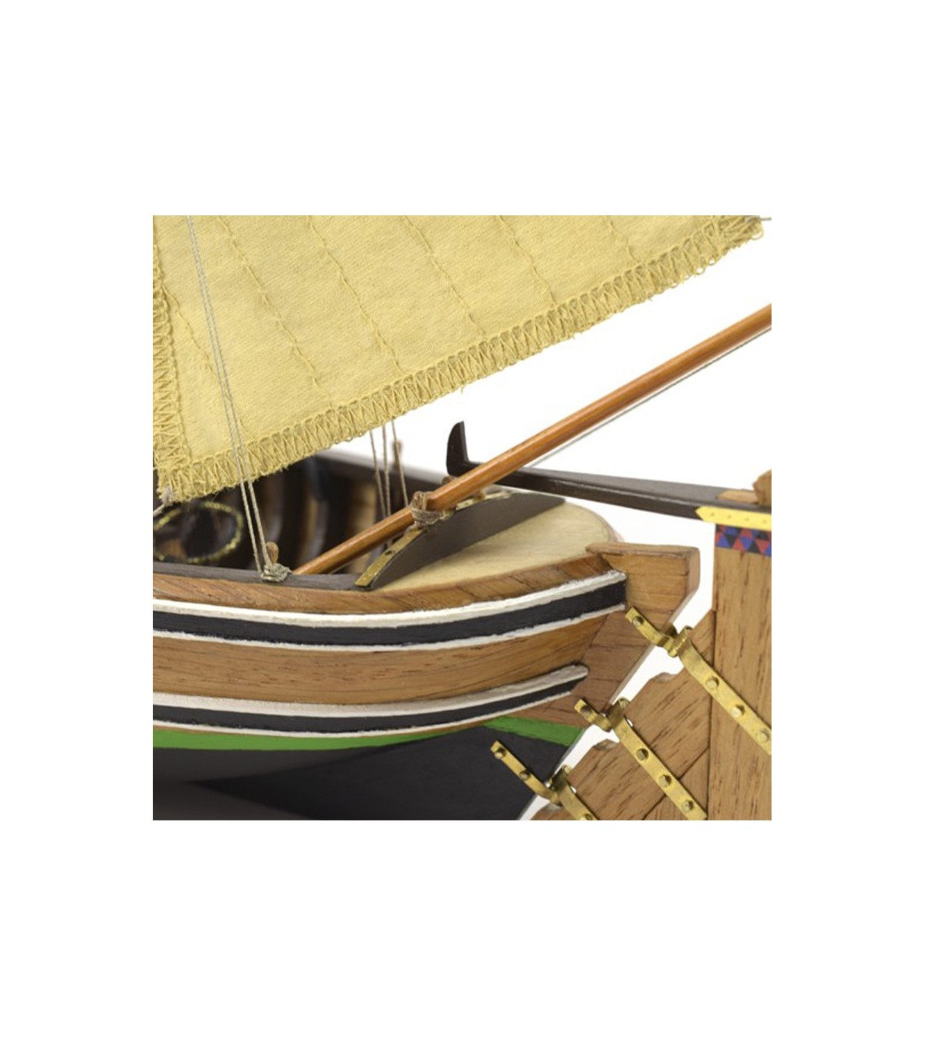 Wooden Fishing Boat Model Dutch Botter at 1:35. Fishing Boat