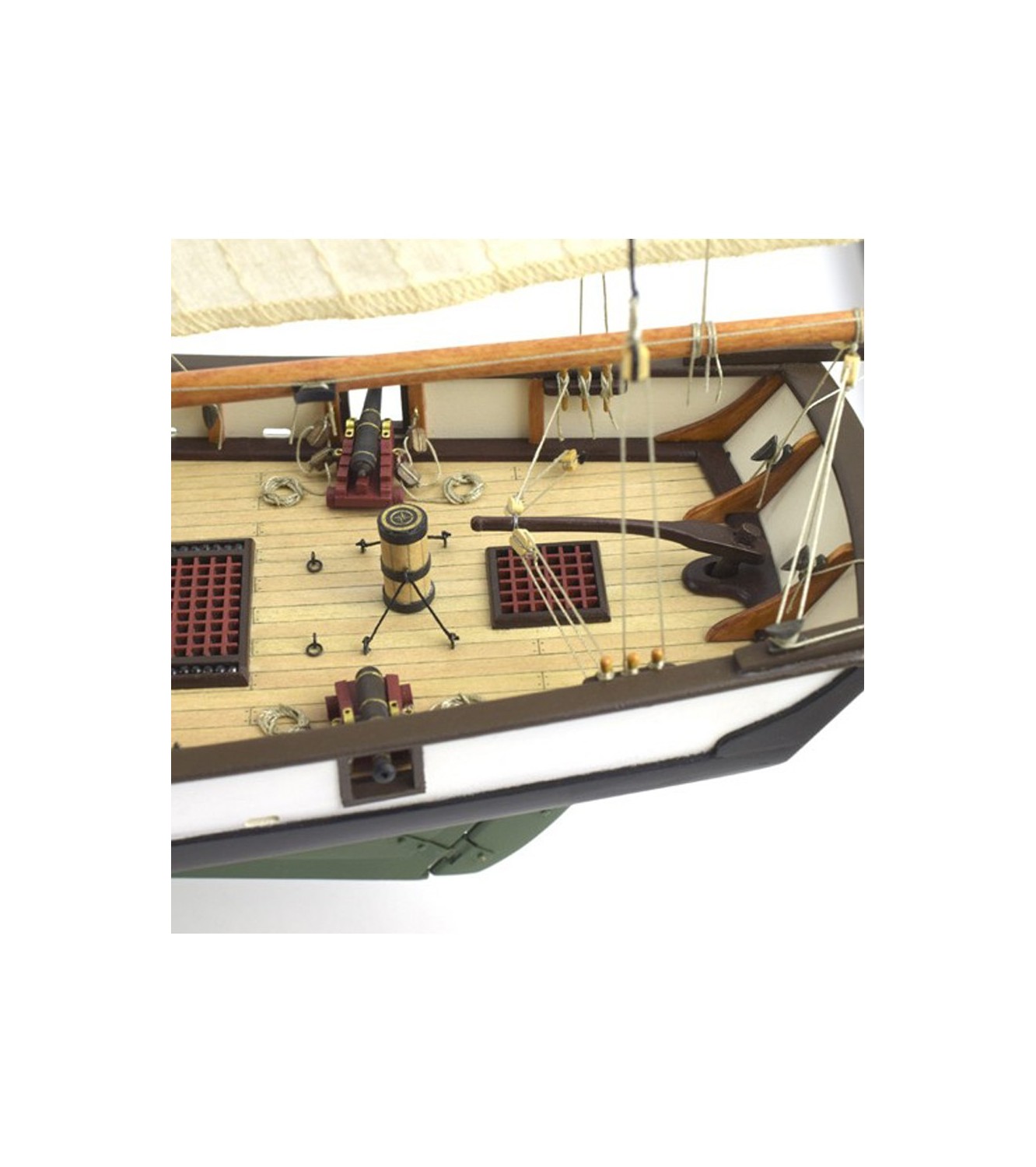 Wooden Model Ship Kit American Schooner Harvey 1:60