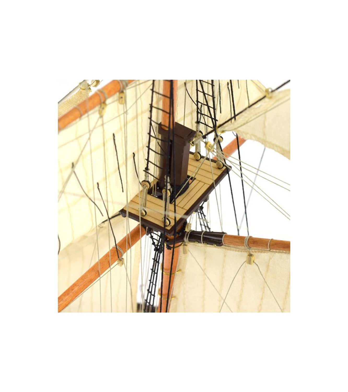 Wooden Model Ship Kit American Schooner Harvey 1:60