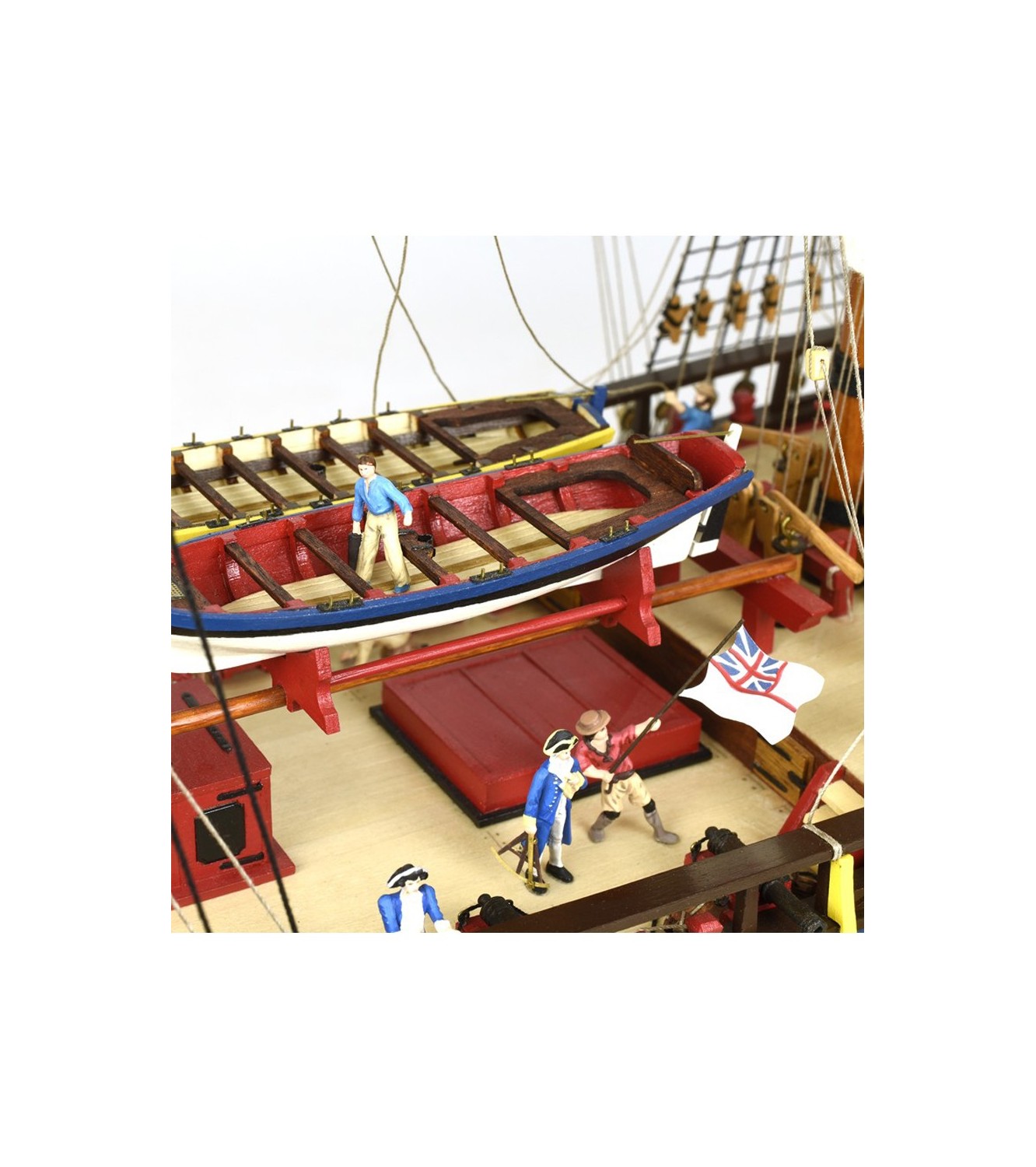 Wooden Model Ship Kit: HMS Endeavour 1:65 scale. James Cook