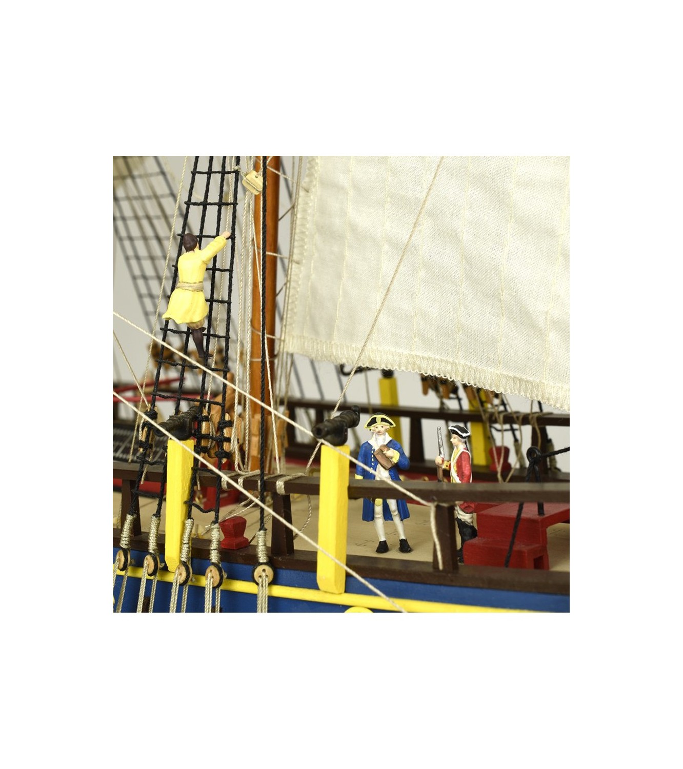 Wooden Model Ship Kit: HMS Endeavour 1:65 scale. James Cook