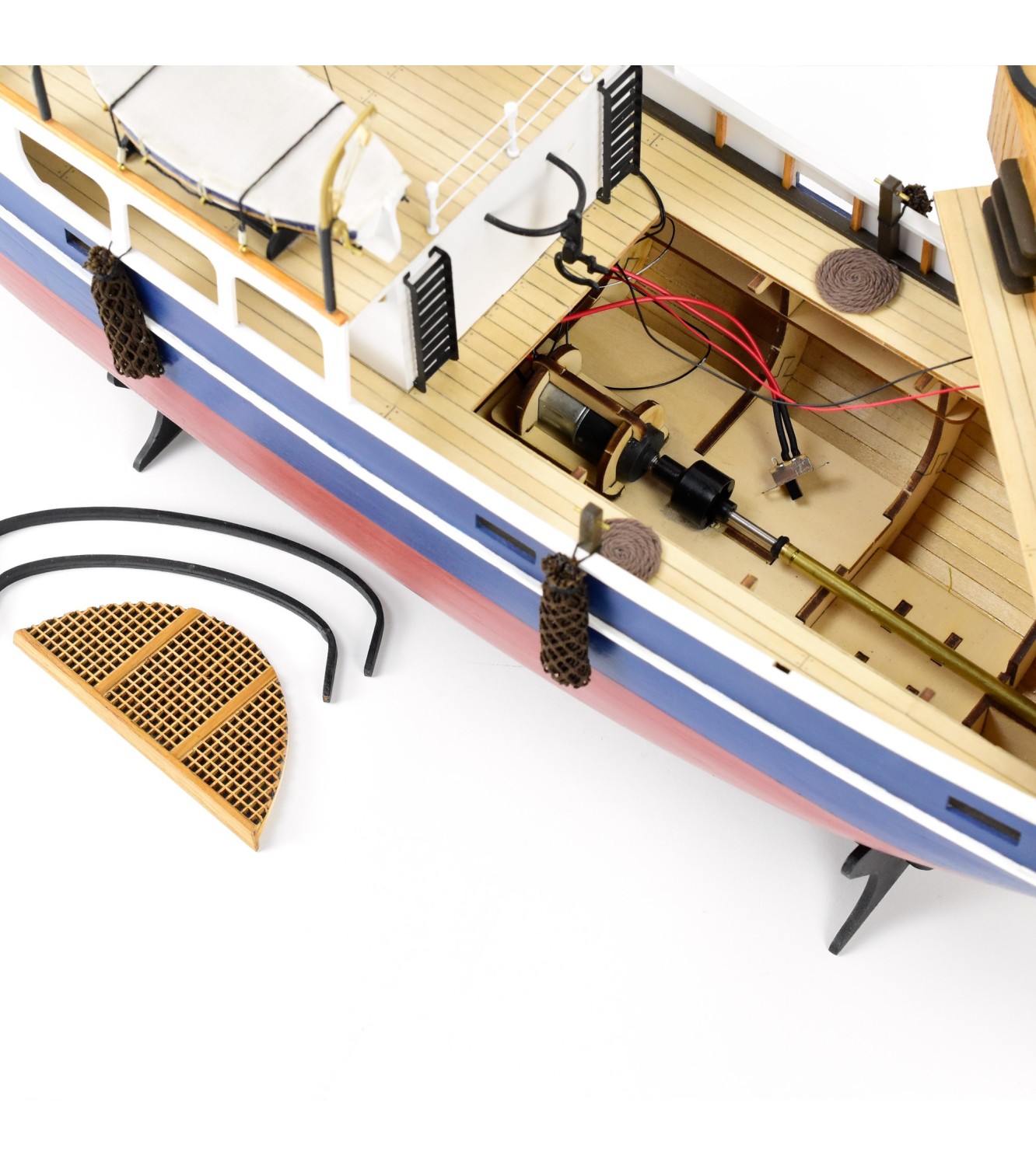 Wooden Model Ship Kit. 1940's Tugboat Sanson at 1:50 Scale
