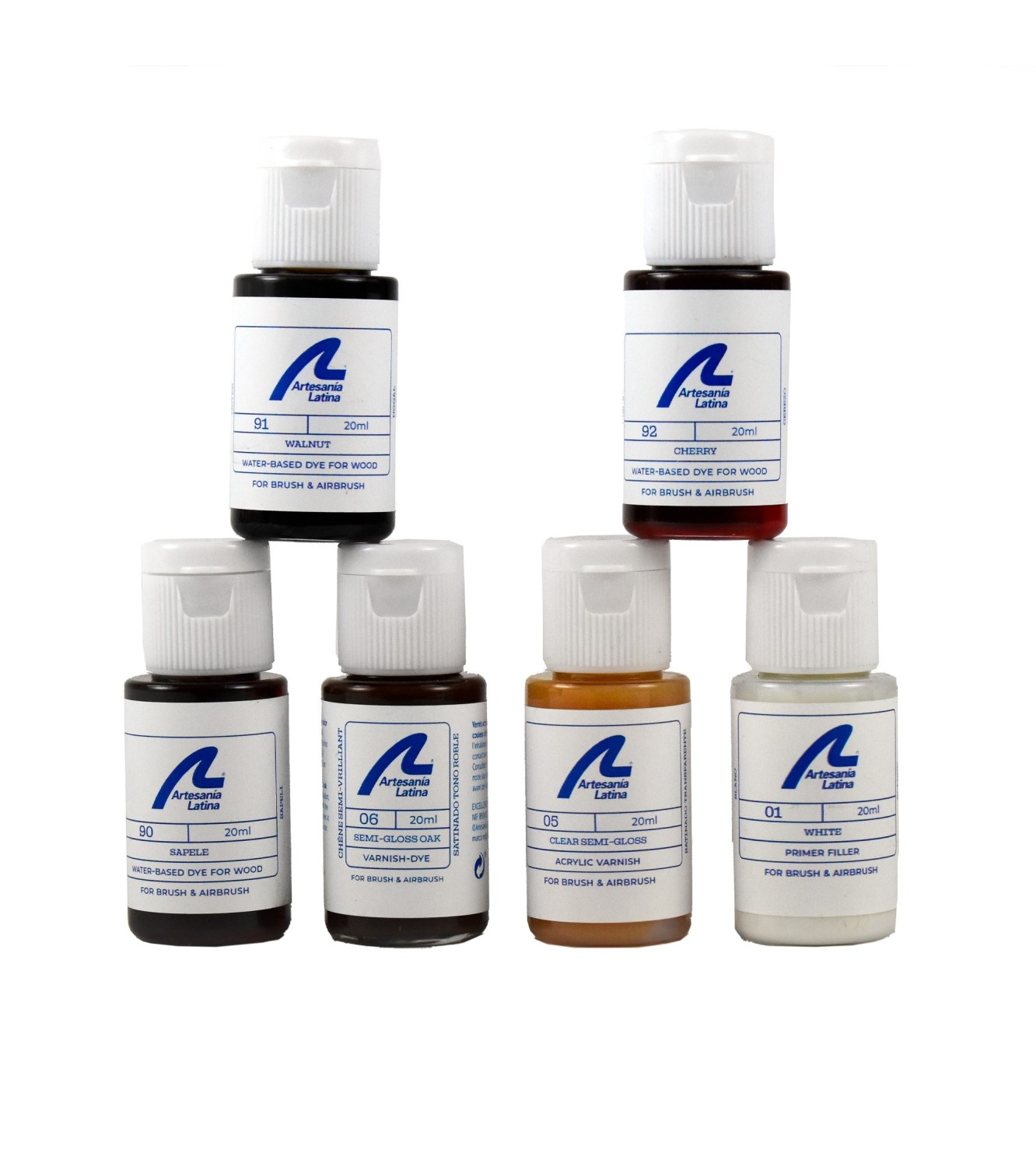 Mini Set of Harwoods Water-Based Acrylic Dyes and Varnishes