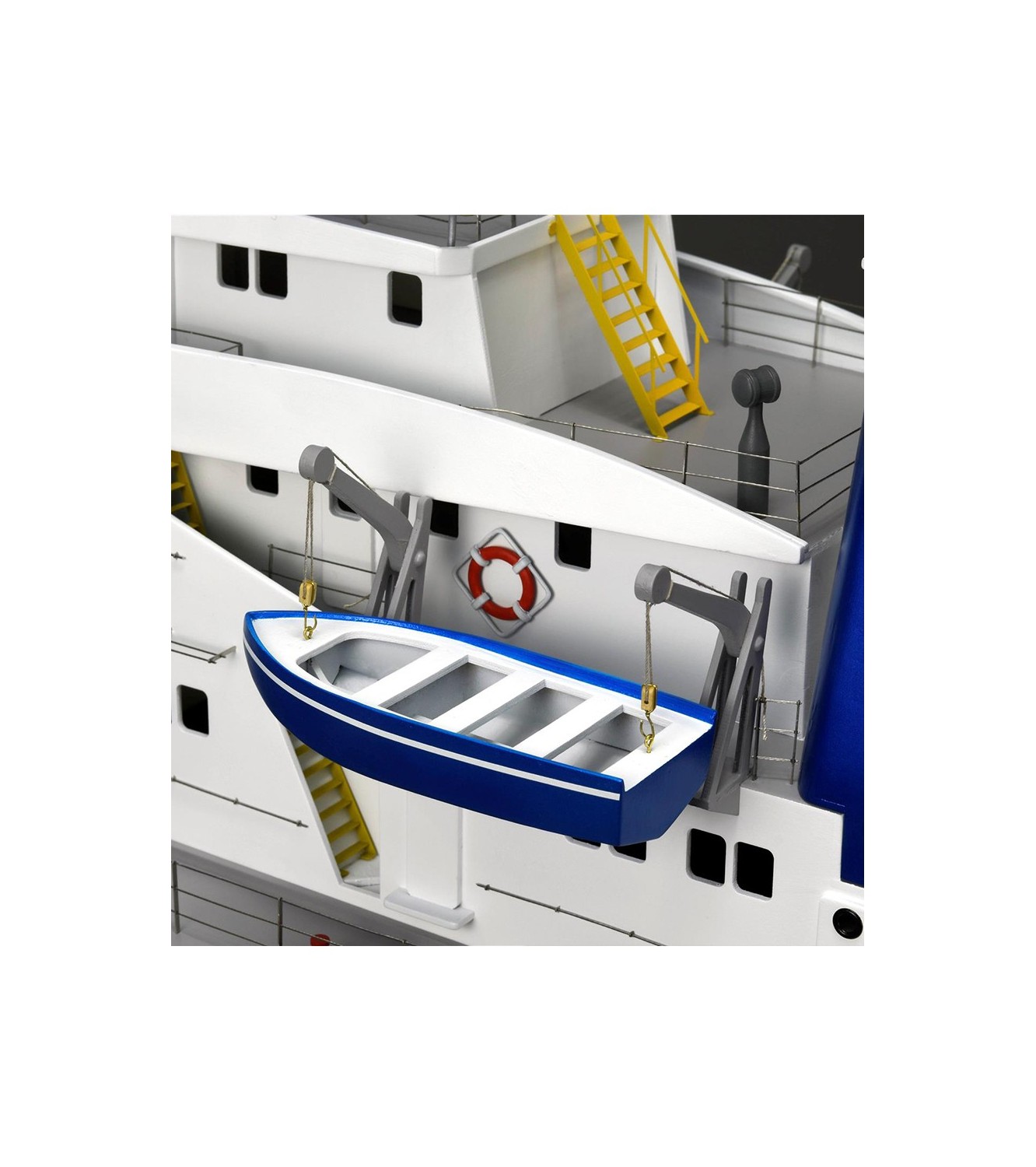 Wooden & ABS Navigable Model Ship Kit: Atlantic Tugboat