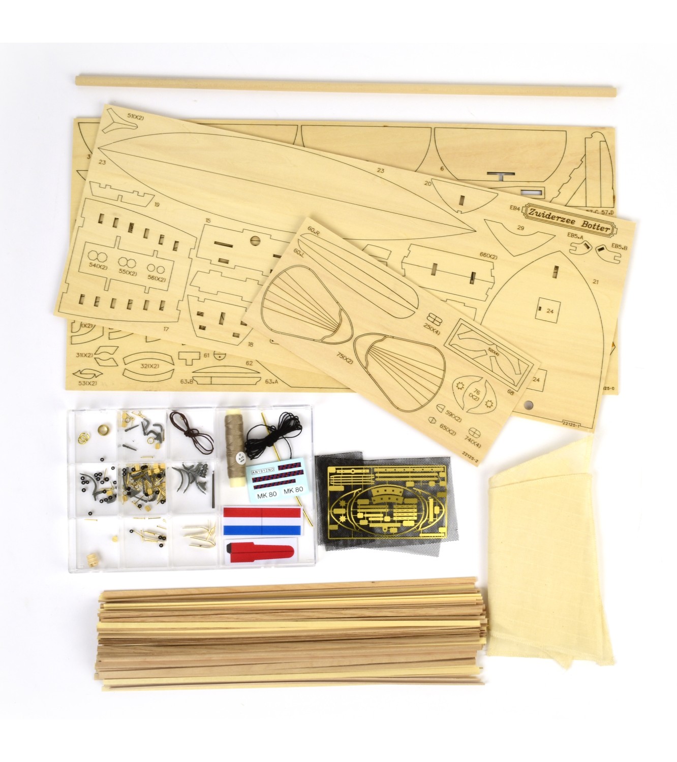 Botter 1:35 Nederlandse Houten Vissersboot Schaalmodel