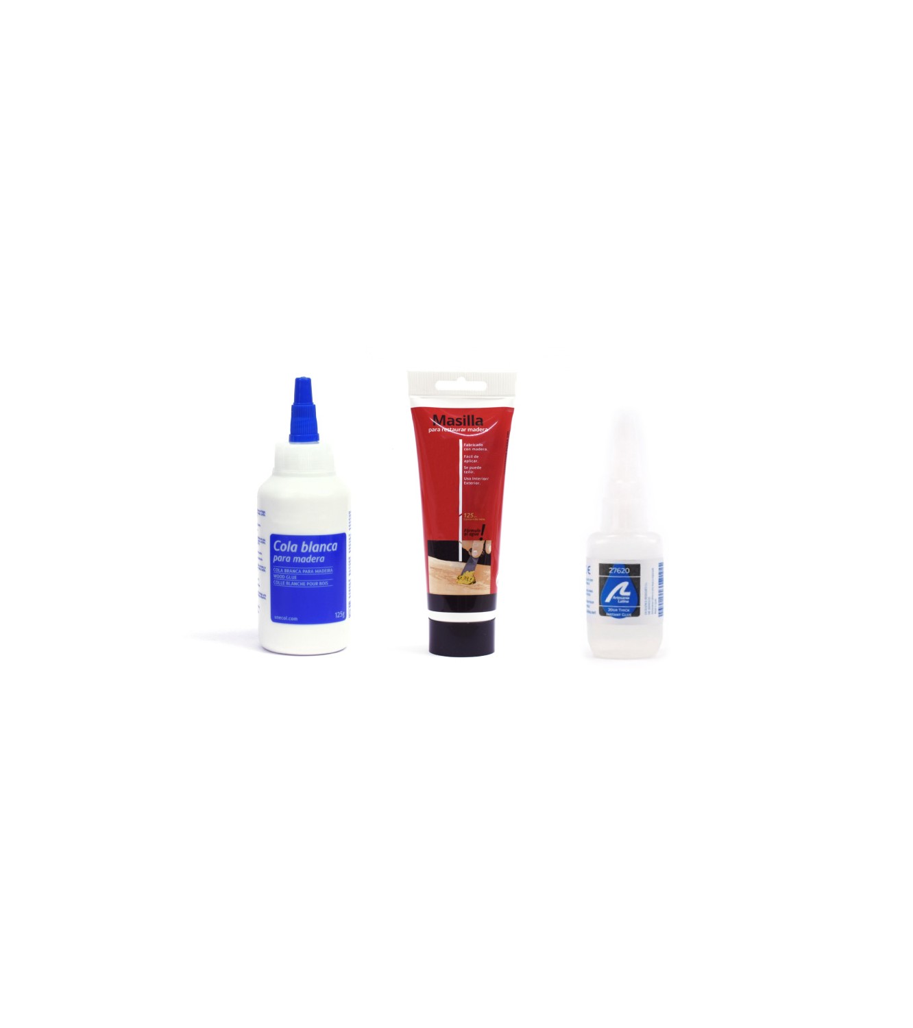 Adhesives and Putty Pack for Wooden Scale Models
