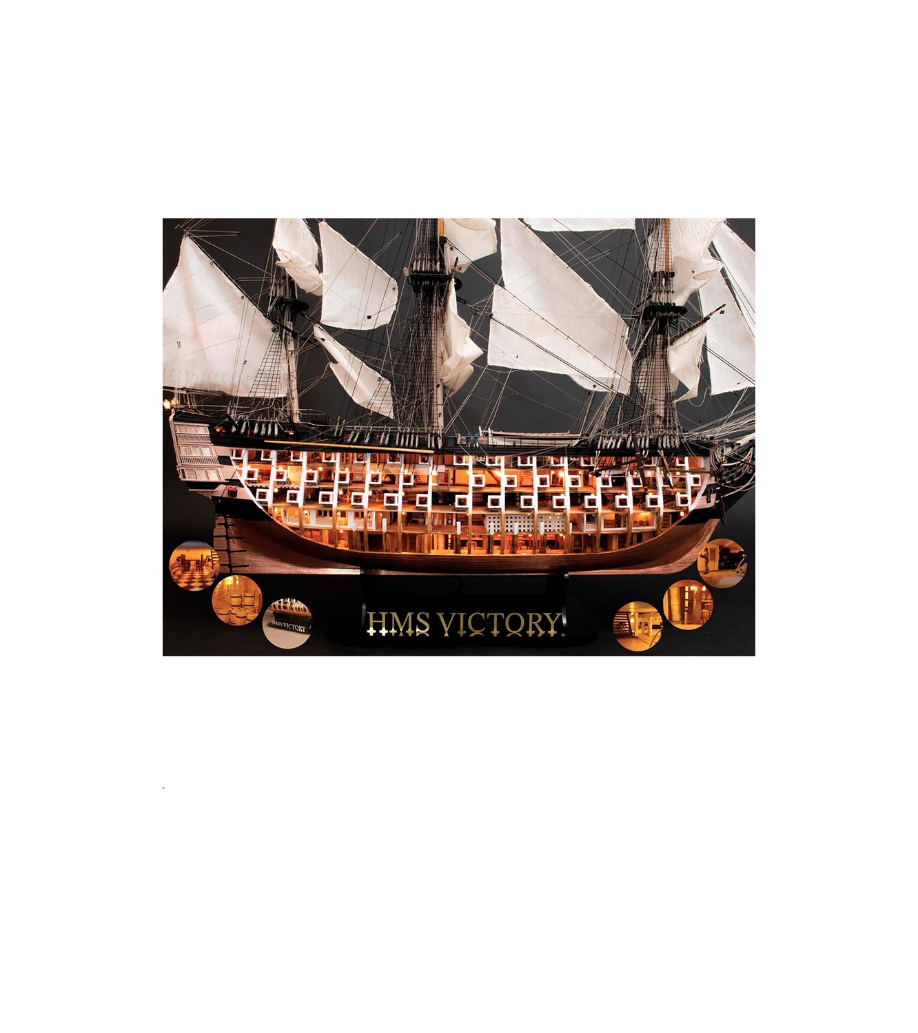 Подарочный набор анатомической модели корабля HMS Victory в масштабе 1:84