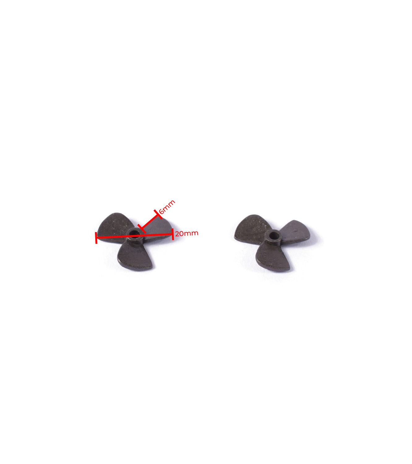 3 Blade Metal Propeller 16 mm (2 Un) for Ship Modeling