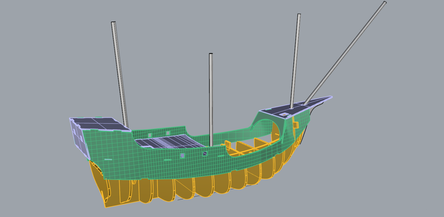 Santa Maria Caravel Model: renewed ship model, more details & lightness