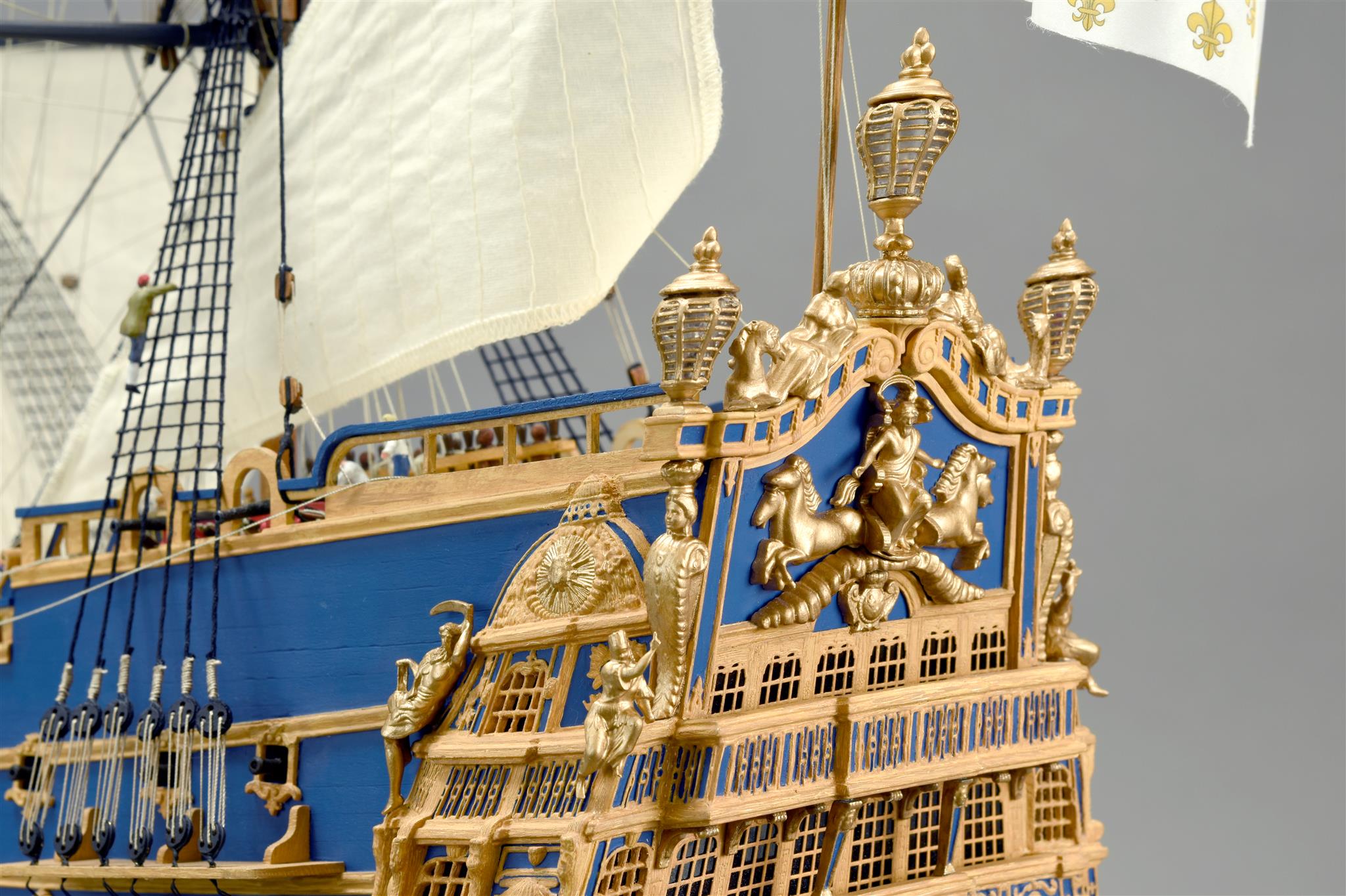 Soleil Royal Ship Model Kit 1/72: Most Detailed Wooden Model in Market