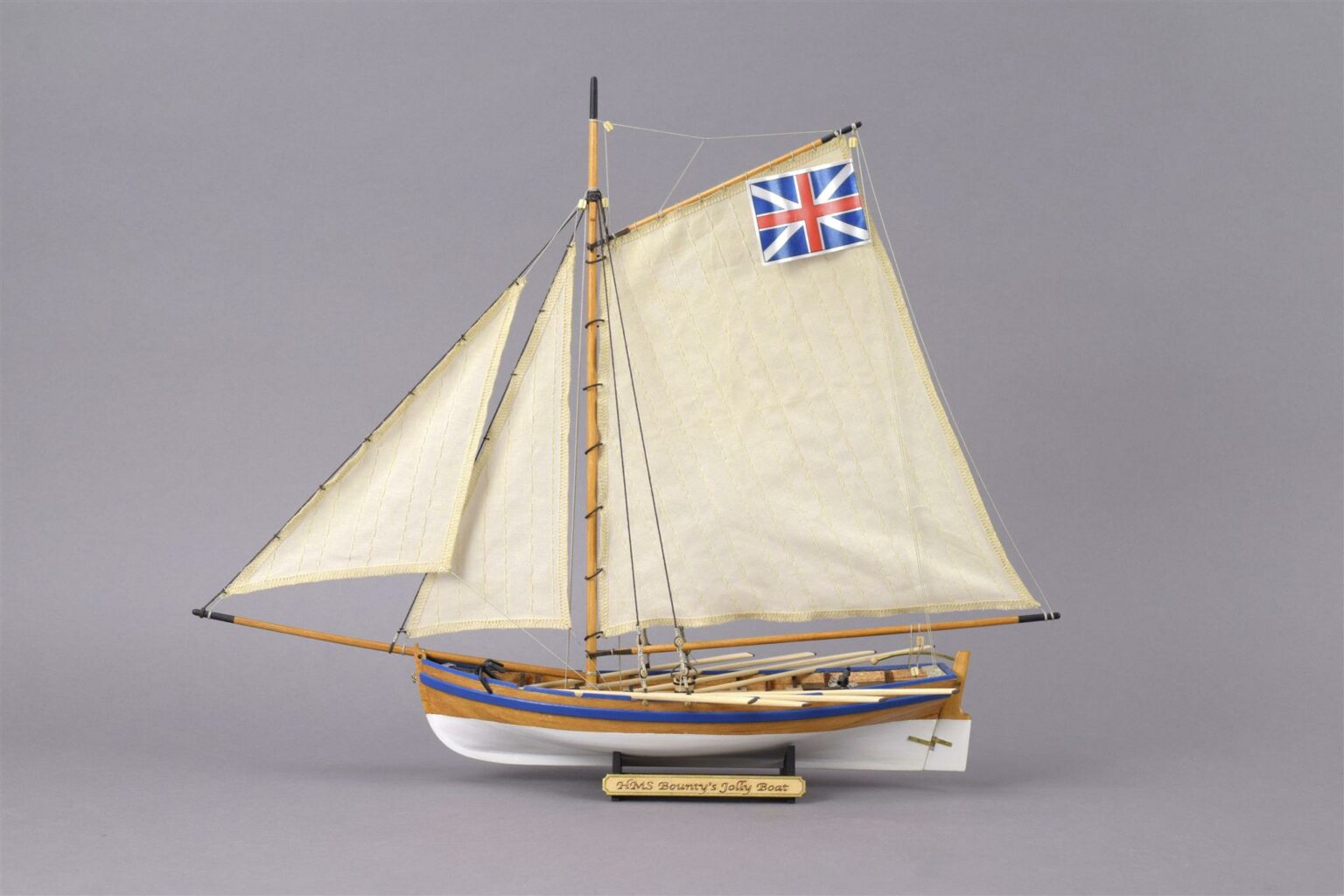 Bounty Jolly Boat Model: 2023 Renewed 1:25 Scale Model in Wood
