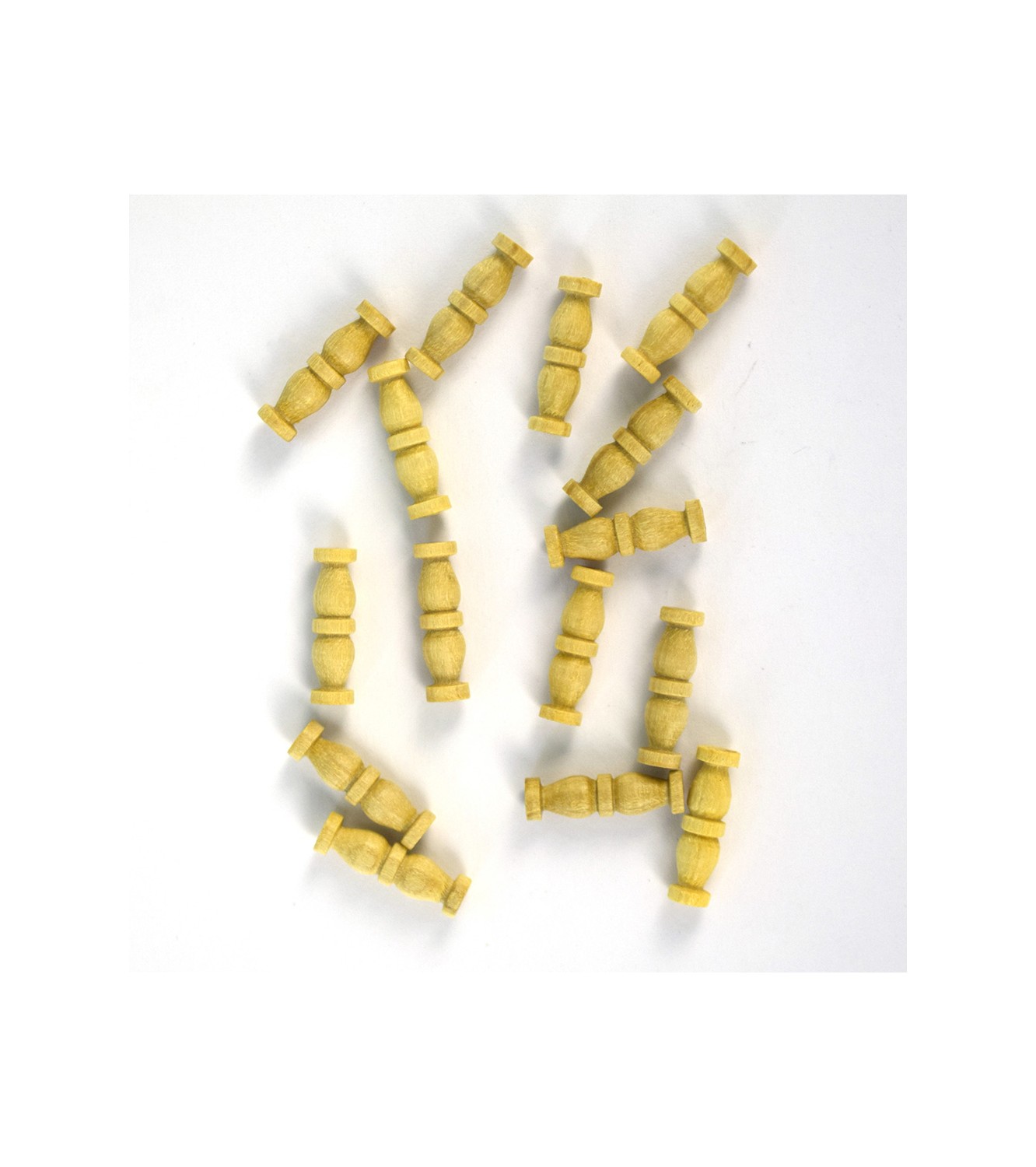 Double Column in Boxwood 12mm (15 Units) for Ship Modeling