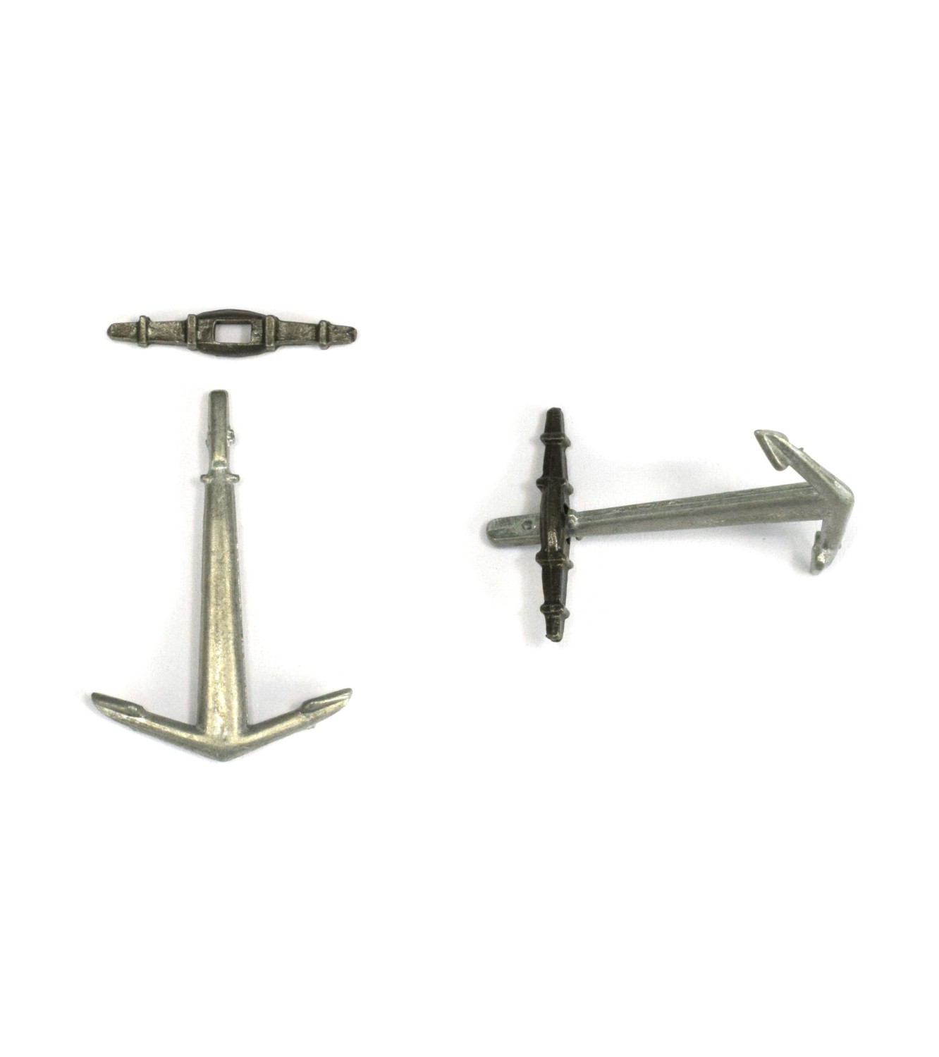 Ancla Española de 30x20 mm para Modelismo Naval (2 Unids.)