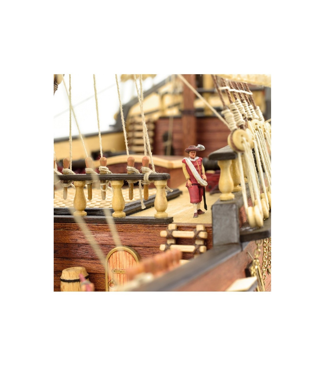 Spanish Galleon San Francisco II. Wooden Ship Model at 1:90