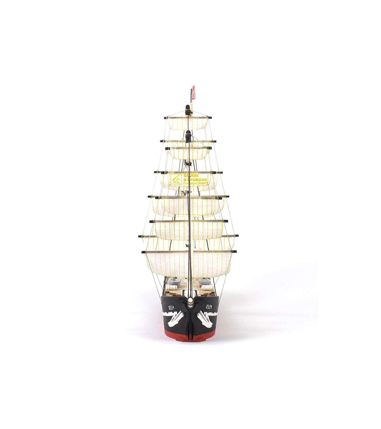 Training Ship Belem Easy Kit. Wooden Model Ship for Beginner