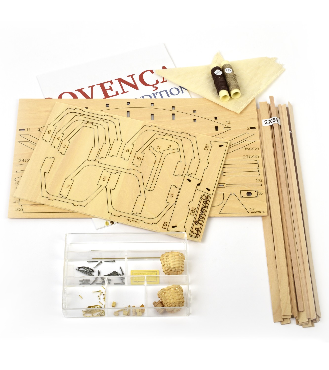 Dřevěný model lodi: Model lodi: francouzská rybářská loď La Provençale 1:20