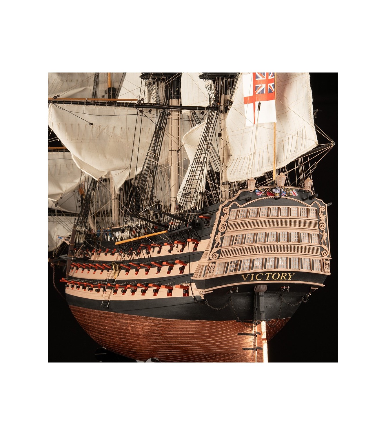 HMS Victory 1:84 Wooden Ship Model Anatomy of English Vessel