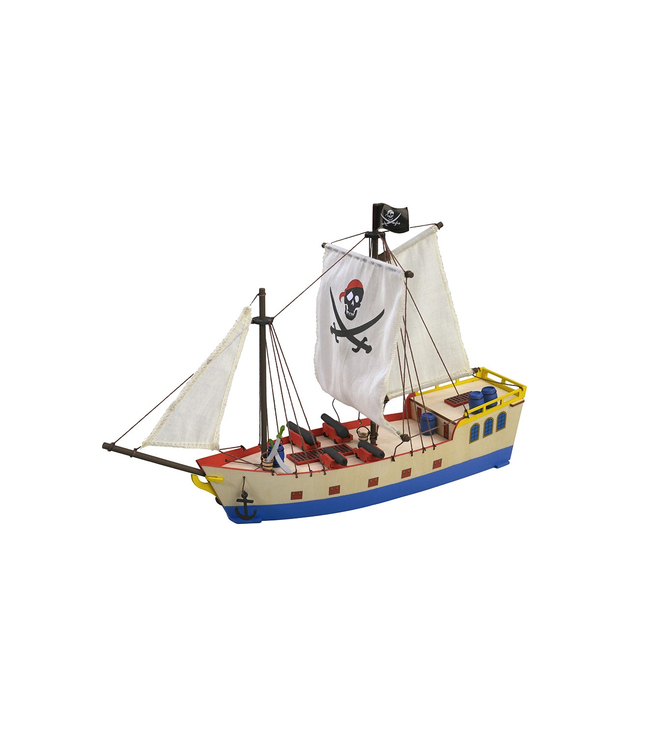 Wooden Model for Kids +8 years old: build this great Pirate Ship!