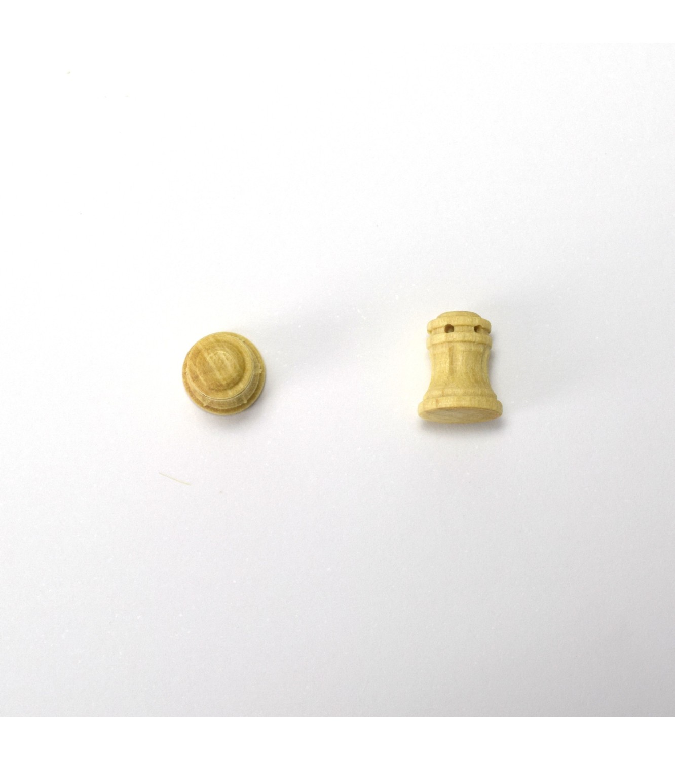 Milled Capstan Vertical Shape Beech Tree Wood 10 mm 2 Units