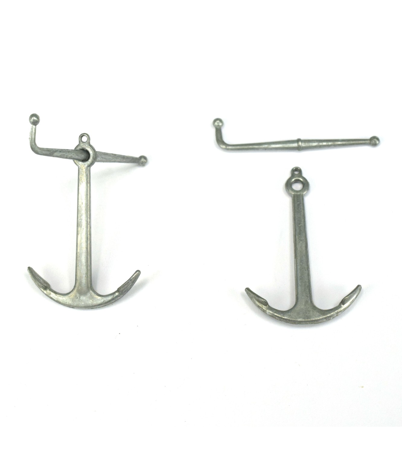 Ancla Española de 40x25 mm para Modelismo Naval (2 Unidades)