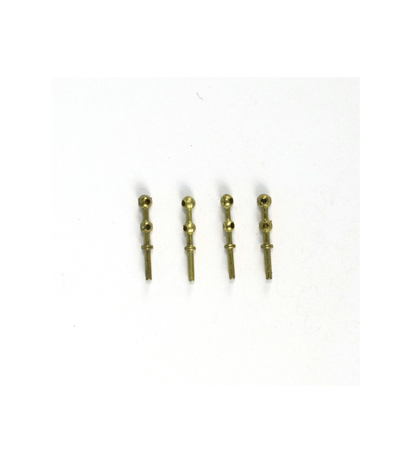 Stanchion with 2 Holes Diam. 2 x 14 mm (4 Units). Model Ships