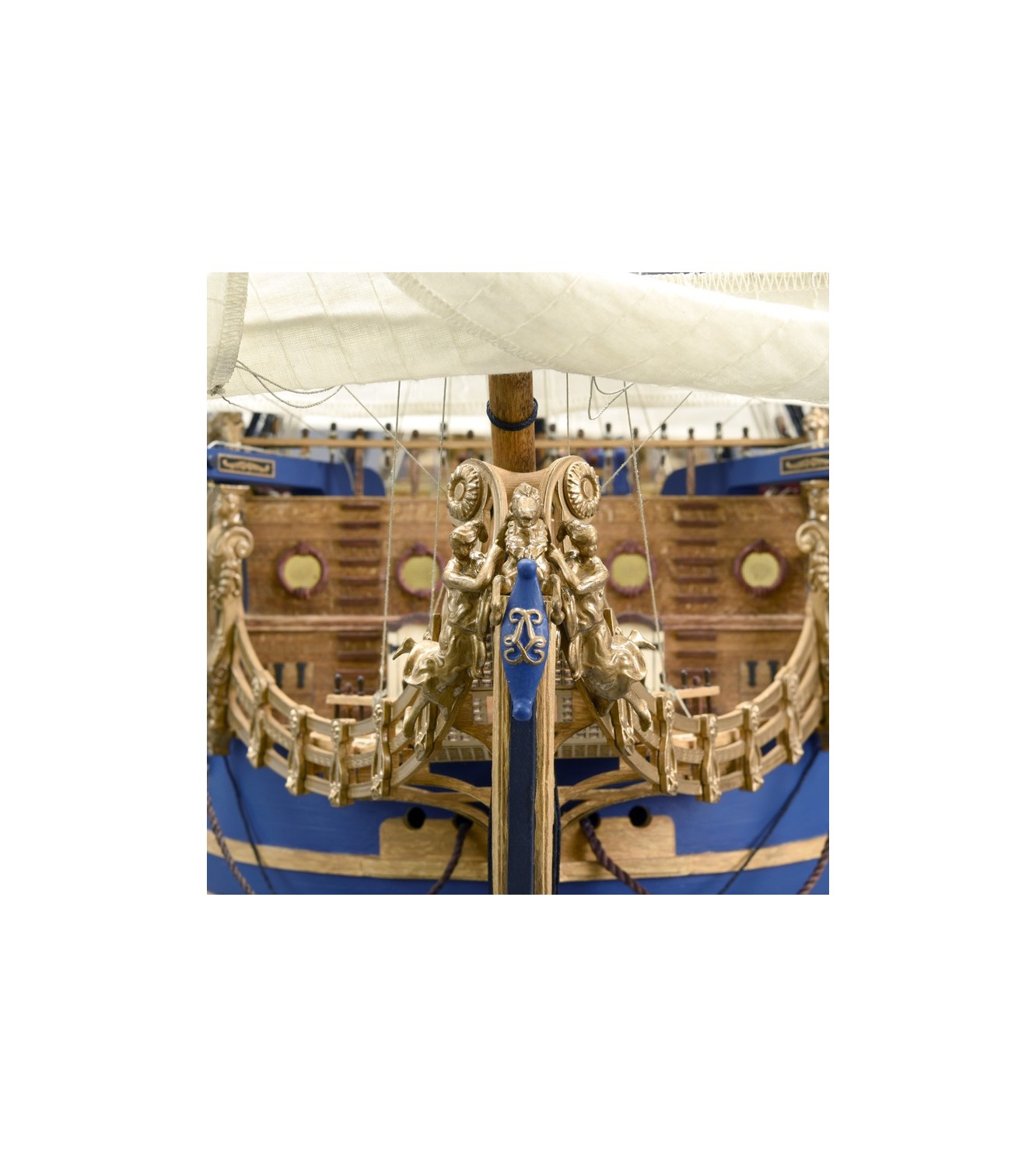 Wooden Model Ship Kit Soleil Royal 1:72. French Gun Vessel