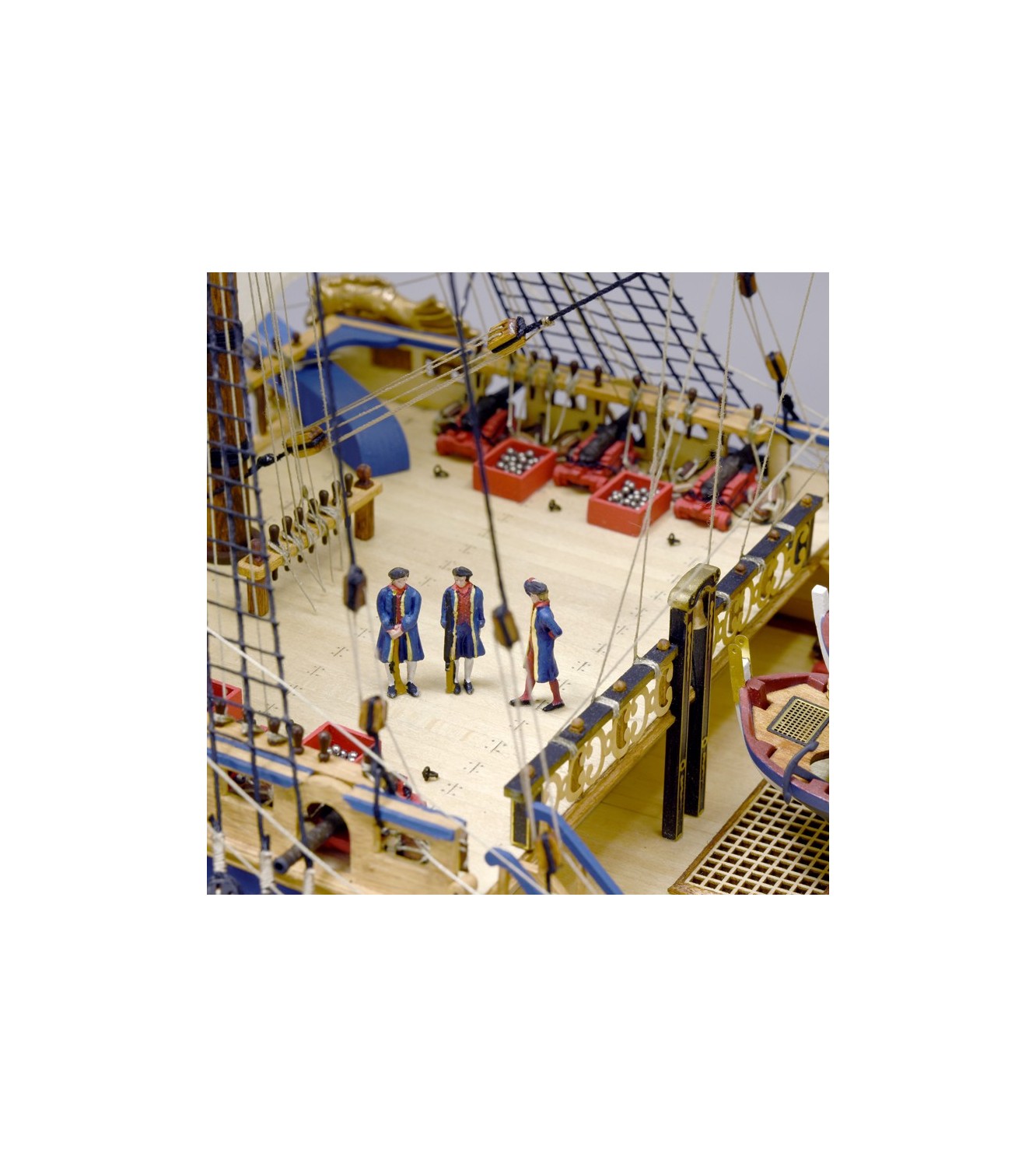 Wooden Model Ship Kit Soleil Royal 1:72. French Gun Vessel