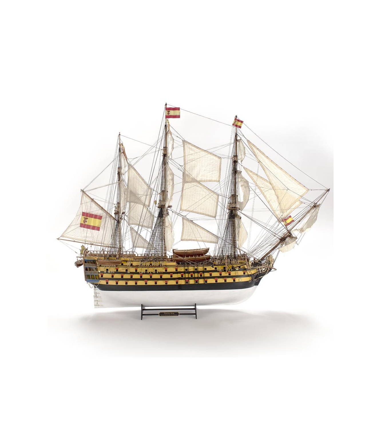 Wooden Model Ship Kit Spanish Line Ship Santa Ana 1:84 Scale