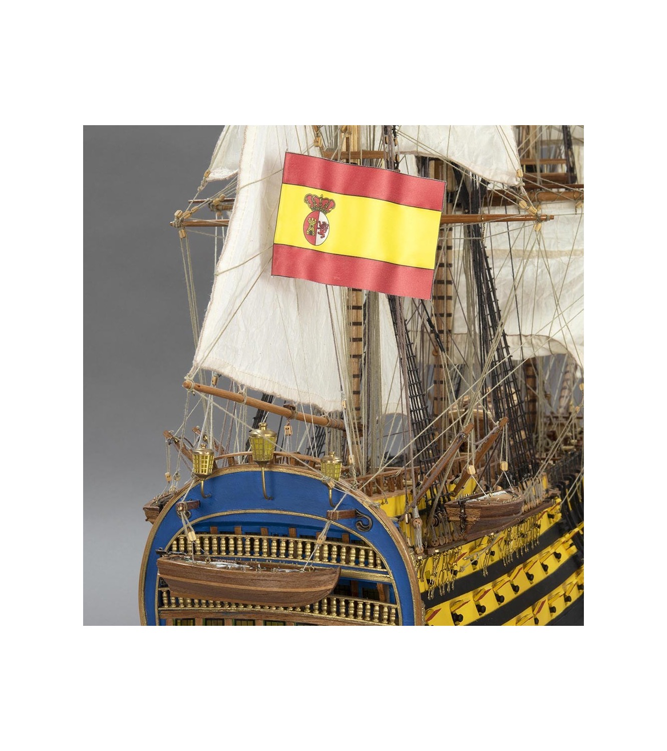 Wooden Model Ship Kit Spanish Line Ship Santa Ana 1:84 Scale