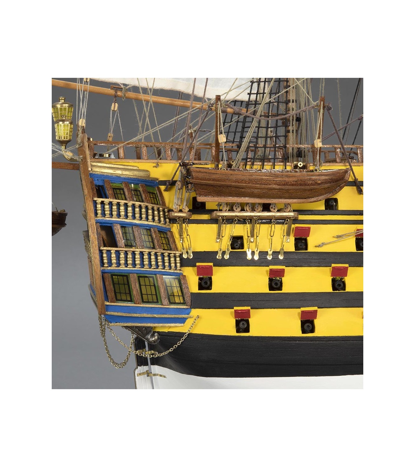 Wooden Model Ship Kit Spanish Line Ship Santa Ana 1:84 Scale