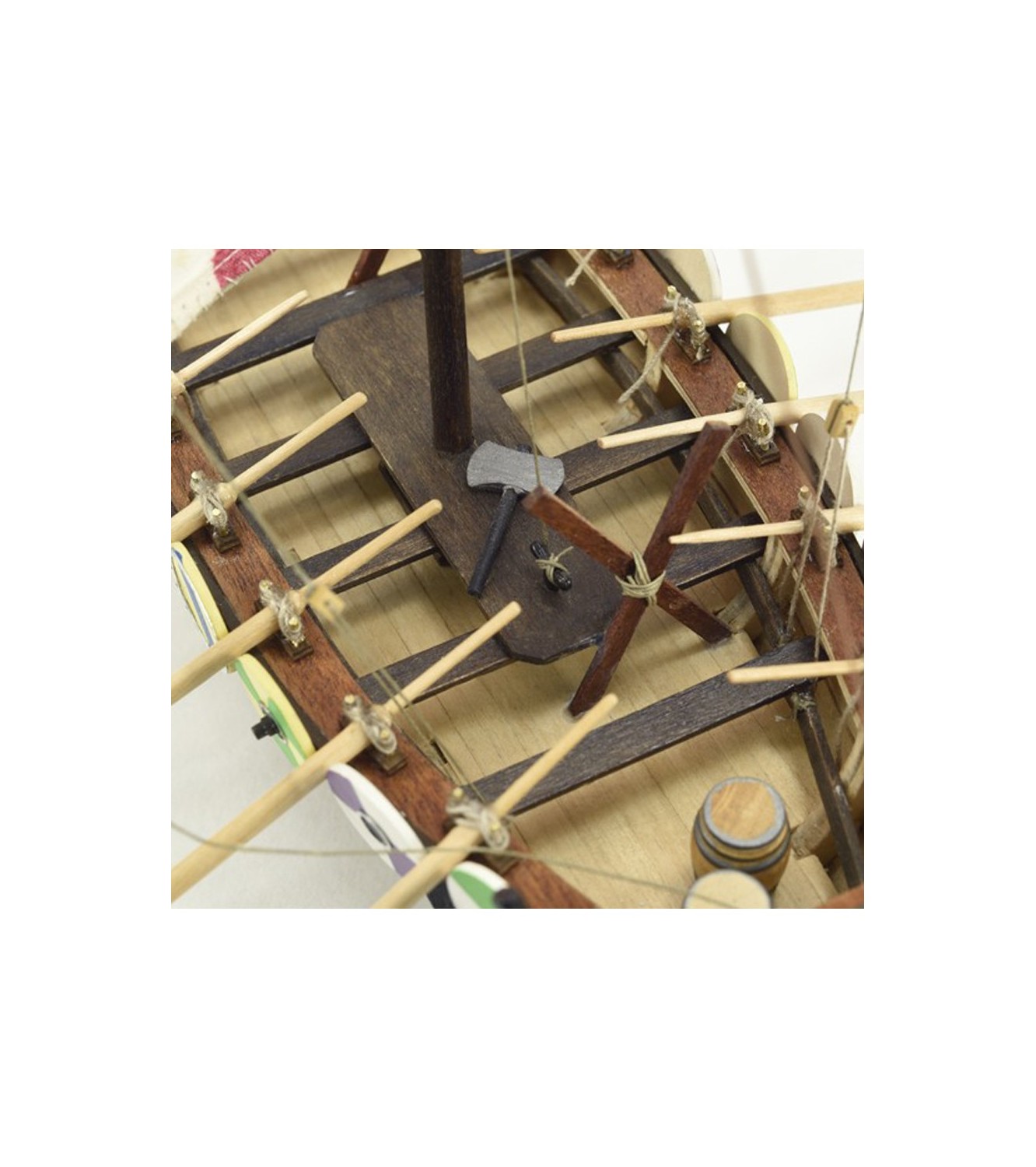 Wooden Model Ship Kit Viking: Renewed Model for Beginners!