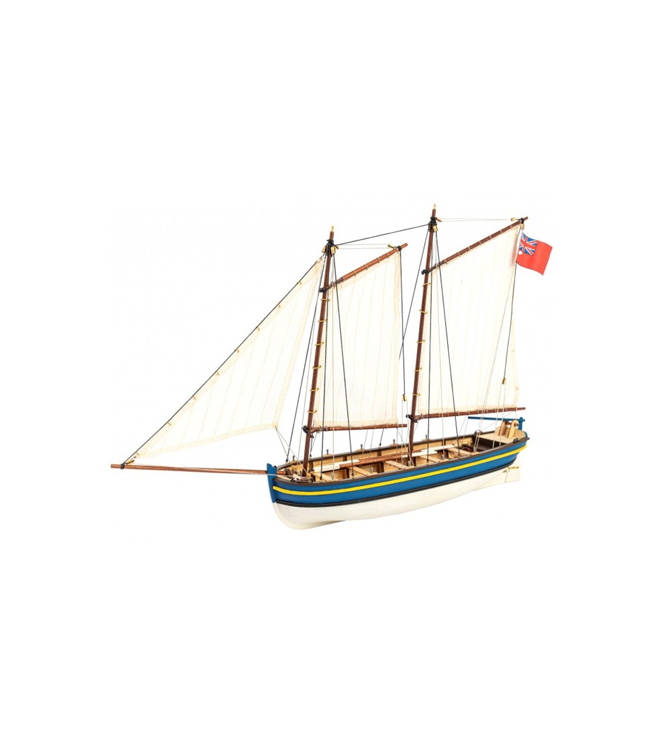 Wooden Model Ship Kit HMS Endeavour Captain's Longboat 1:50