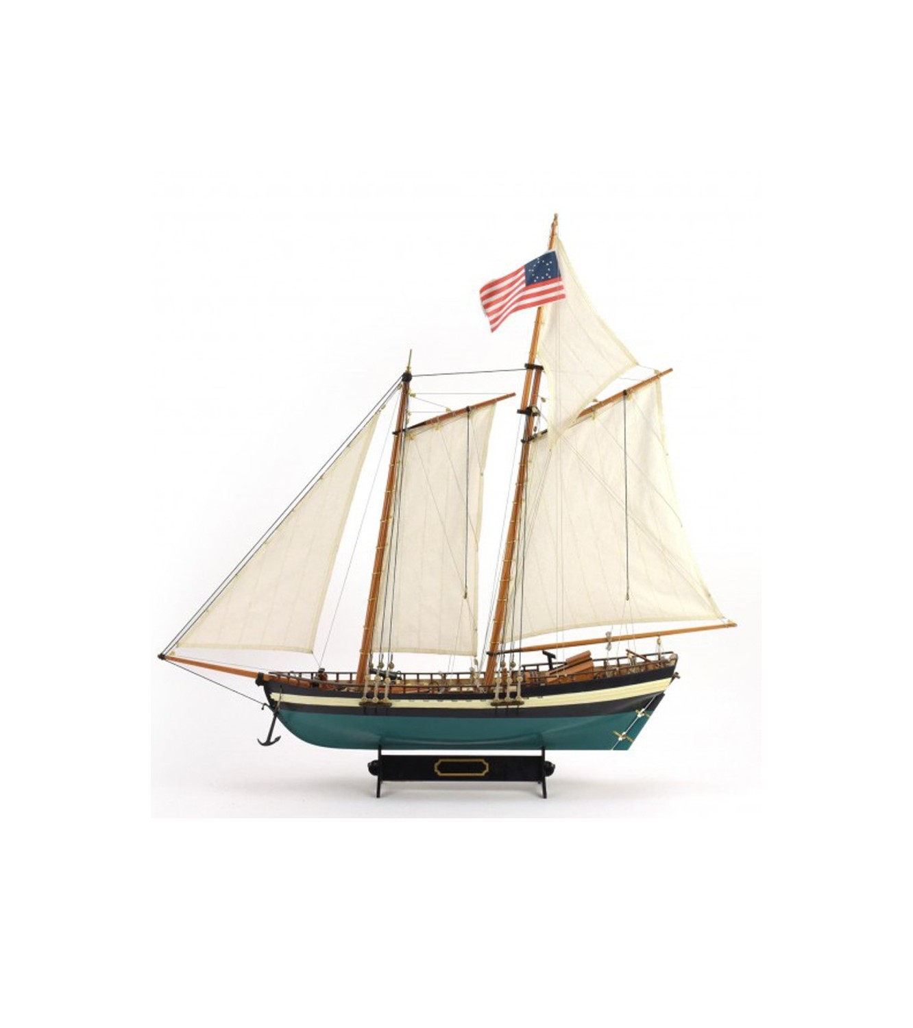 Virginia American Schooner. Wooden Model Ship Kit 1:41 Scale