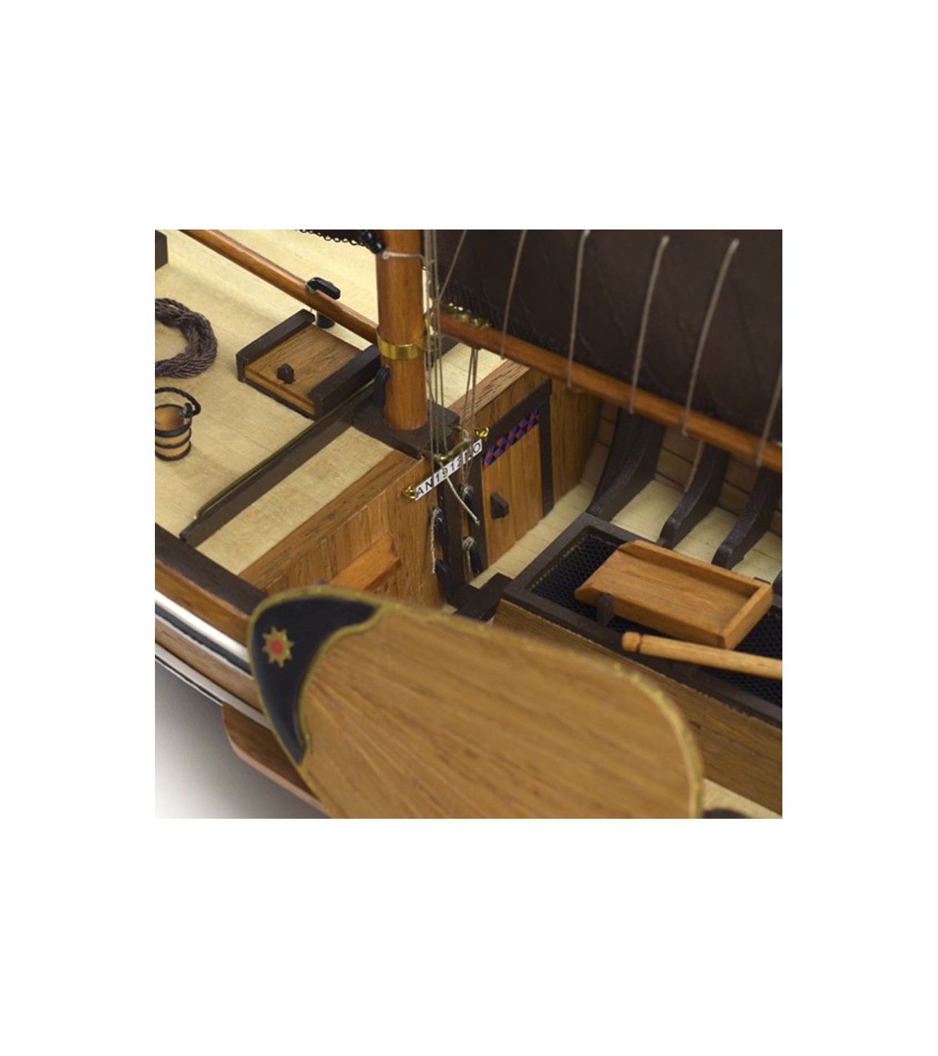 Wooden Fishing Boat Model Dutch Botter at 1:35. Fishing Boat