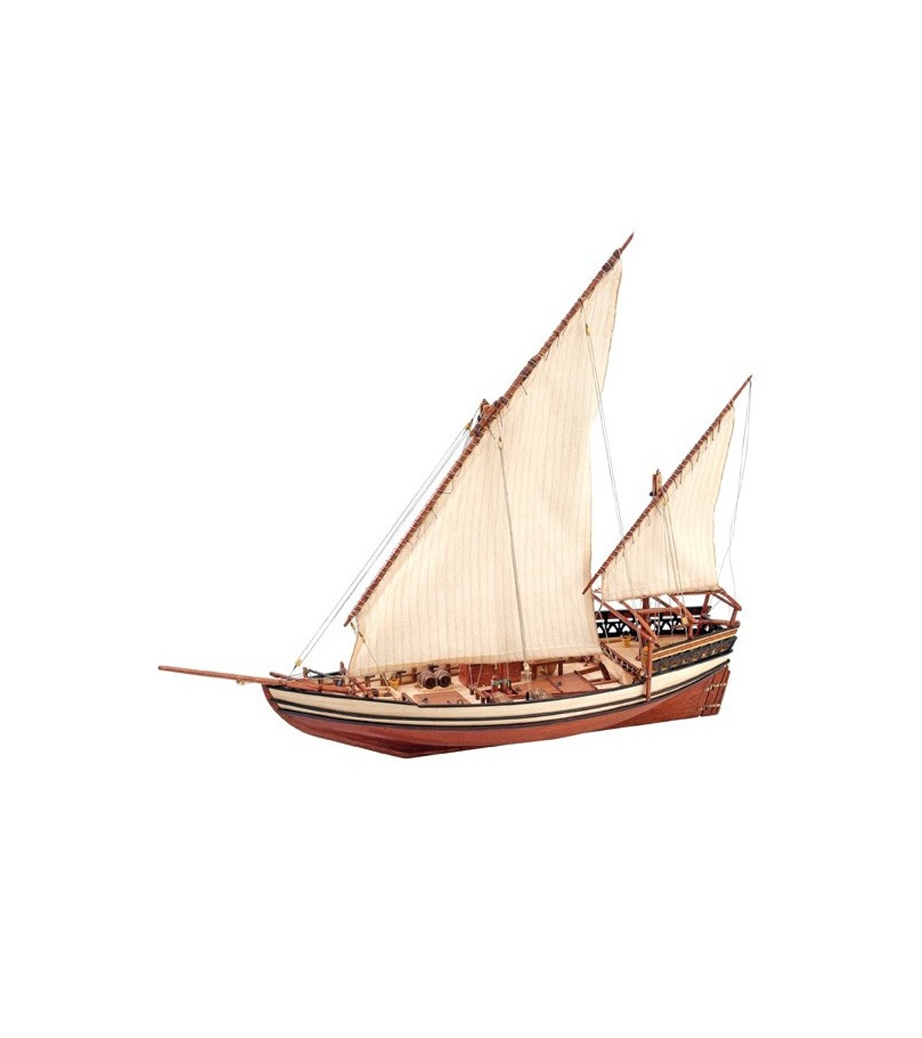 Sultan Arab Dhow. Wooden Model Ship Kit for Building 1:60