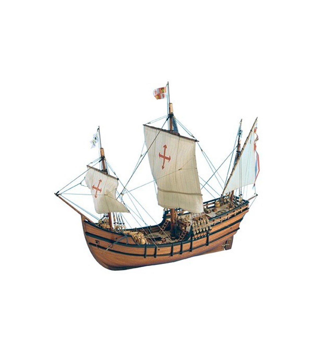 La Pinta Caravel. Wooden Model Ship Kit at 1:65 scale