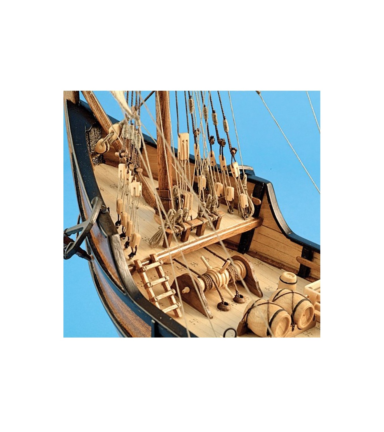 La Pinta Caravel. Wooden Model Ship Kit at 1:65 scale