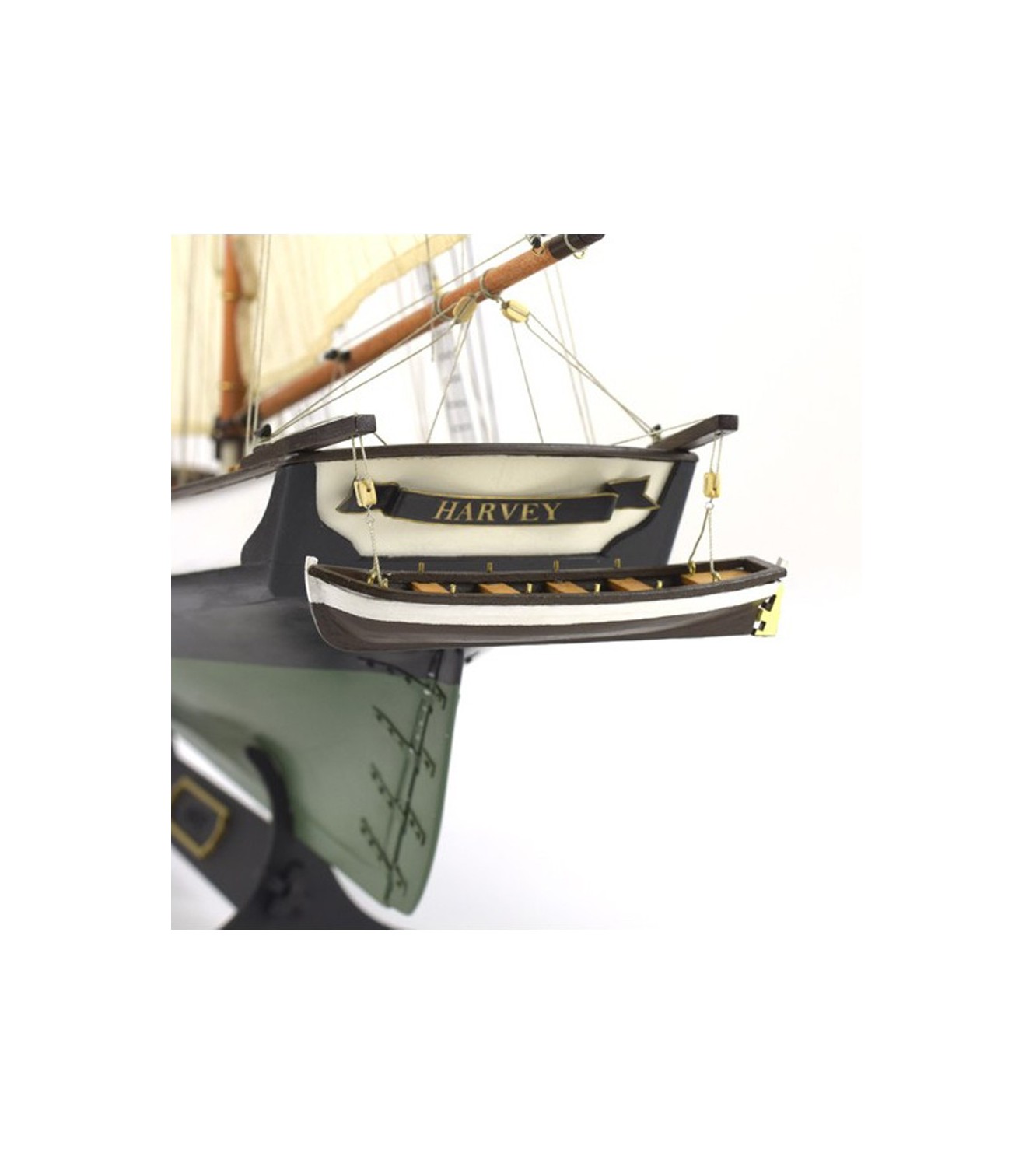 Wooden Model Ship Kit American Schooner Harvey 1:60