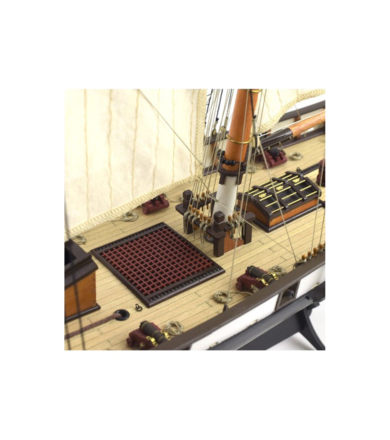 Wooden Model Ship Kit American Schooner Harvey 1:60