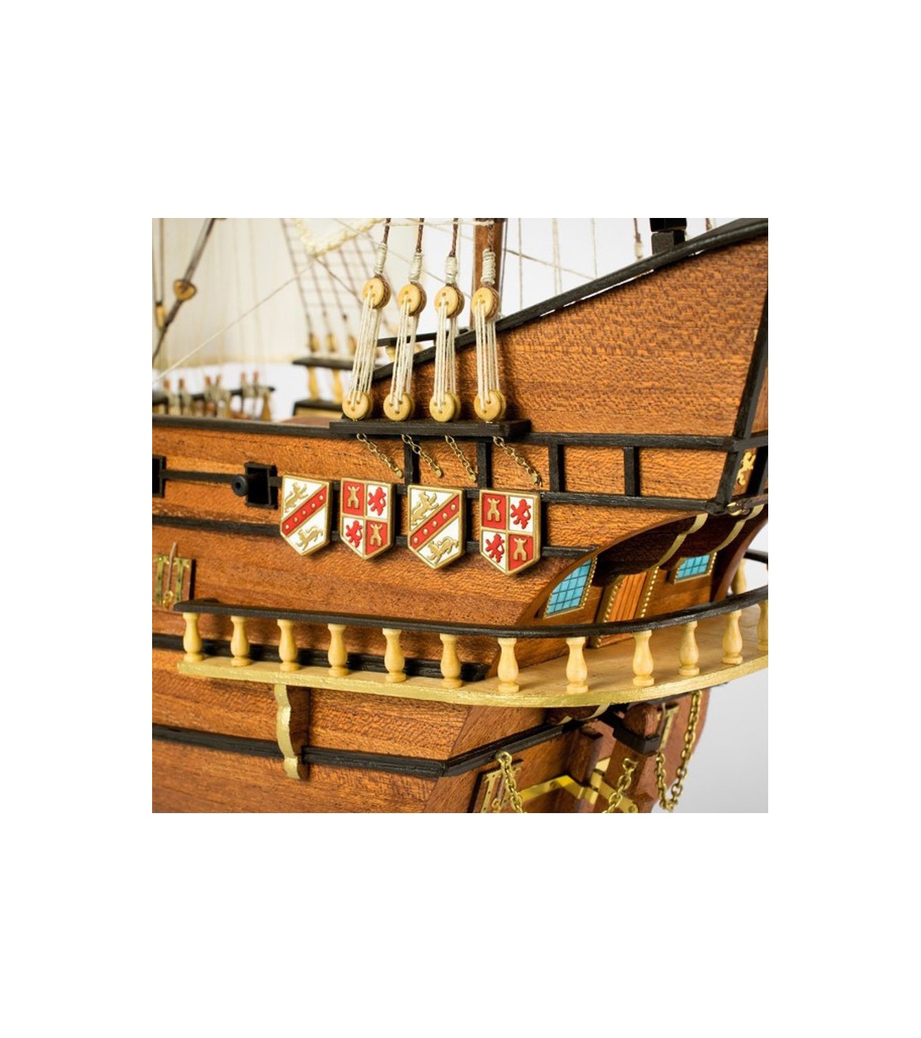 Spanish Galleon San Francisco II. Wooden Ship Model at 1:90