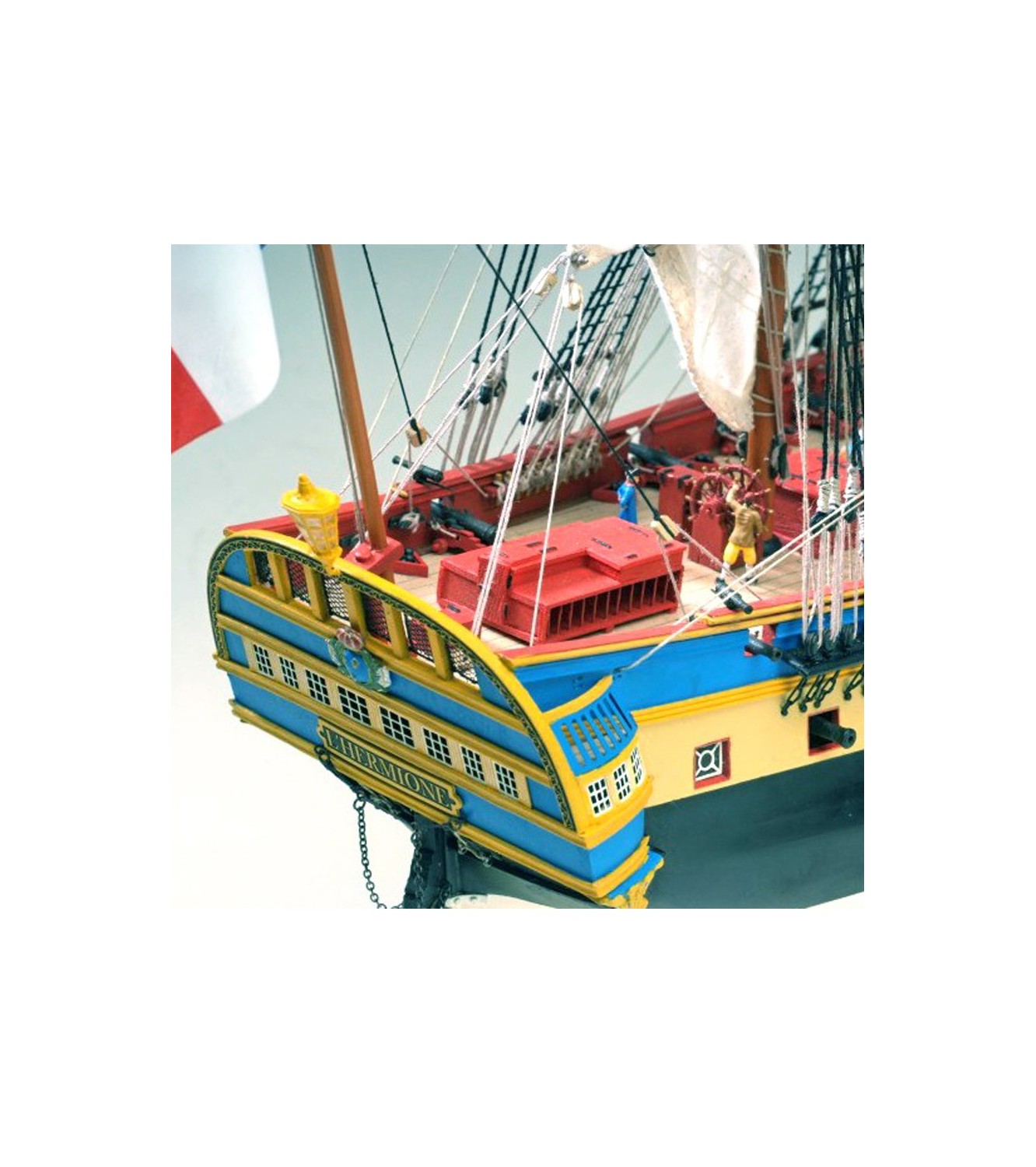 Wooden Model Ship Kit Hermione La Fayette Frigate 1:89 Scale