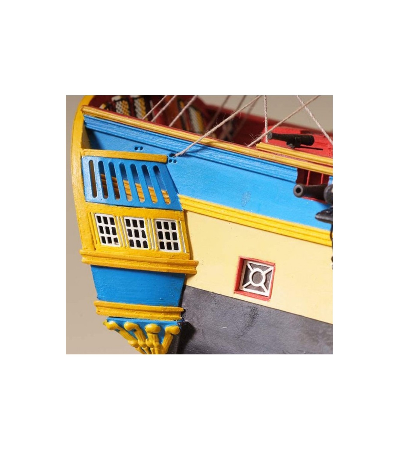 Wooden Model Ship Kit Hermione La Fayette Frigate 1:89 Scale